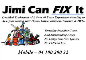 Jimi Can Fix It - CALOUNDRA WEST QLD 4551